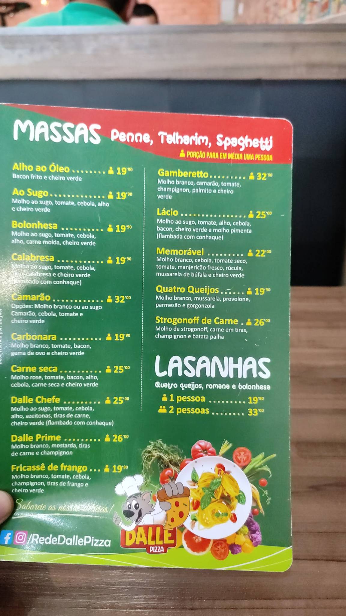 Menu em Dalle Pizza - CIC restaurante, Curitiba