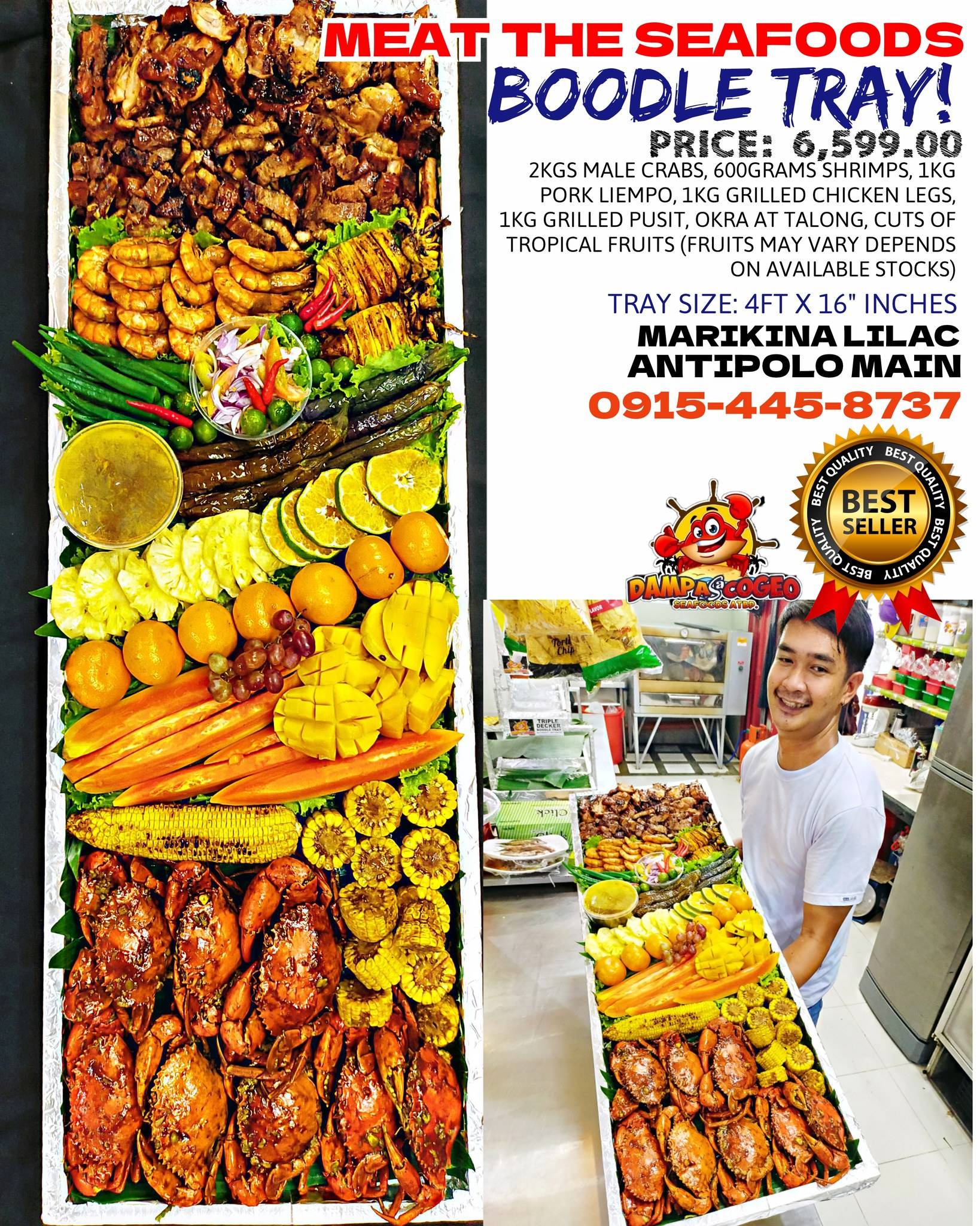 Menu at Dampa sa Cogeo restaurant, Antipolo, J5C8+HXH