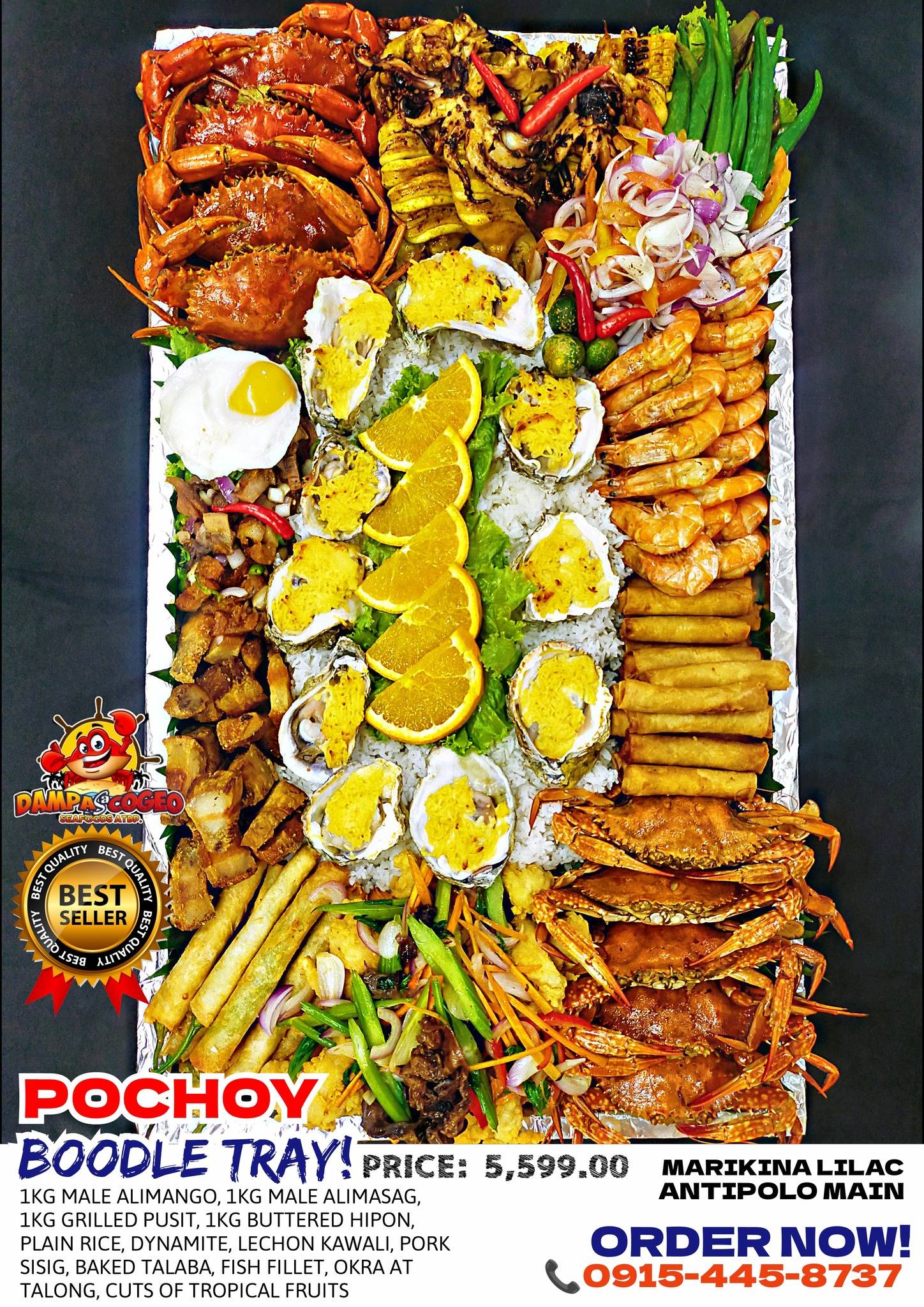 Menu at Dampa sa Cogeo restaurant, Antipolo, J5C8+HXH