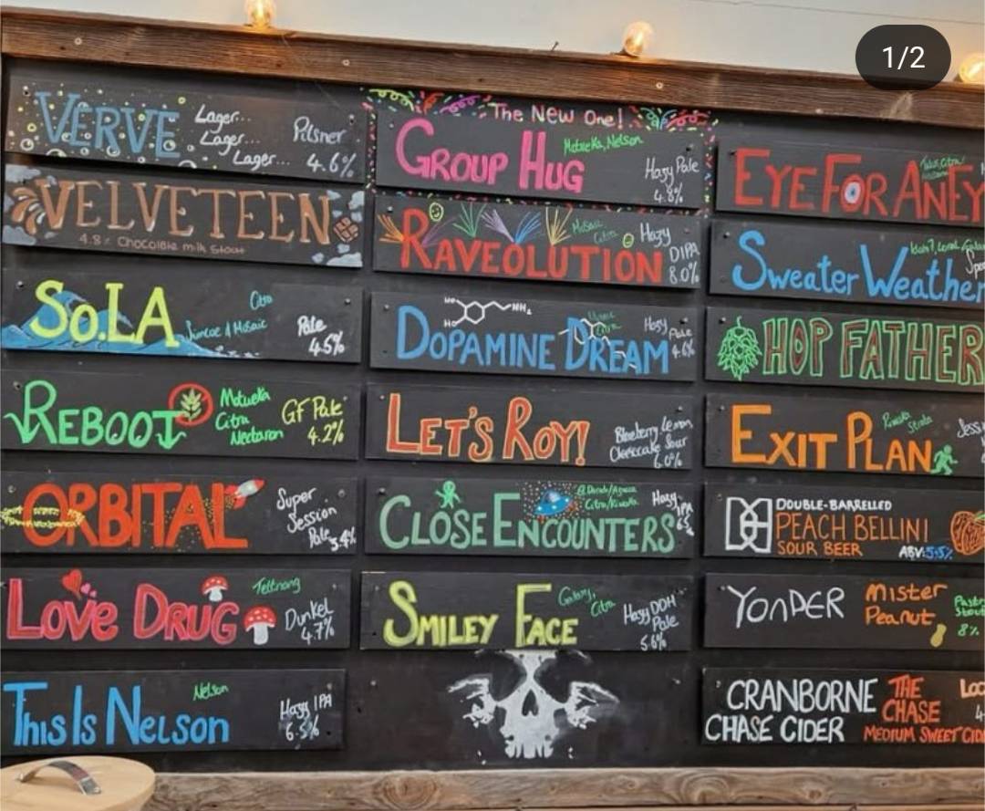 Menu at Dark Revolution Brewery pub & bar, Salisbury