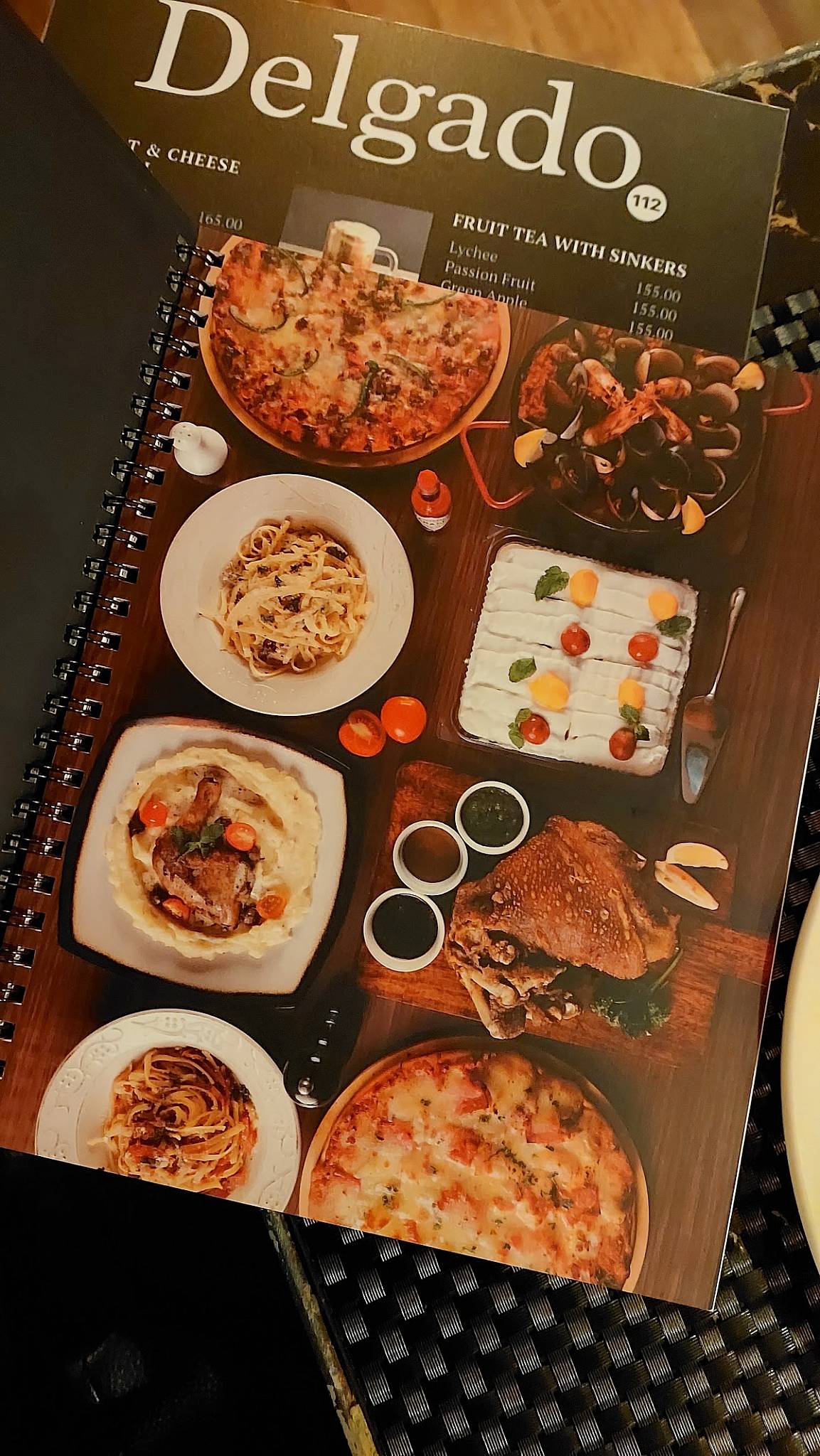 Menu at Delgado.112 restaurant, Quezon City