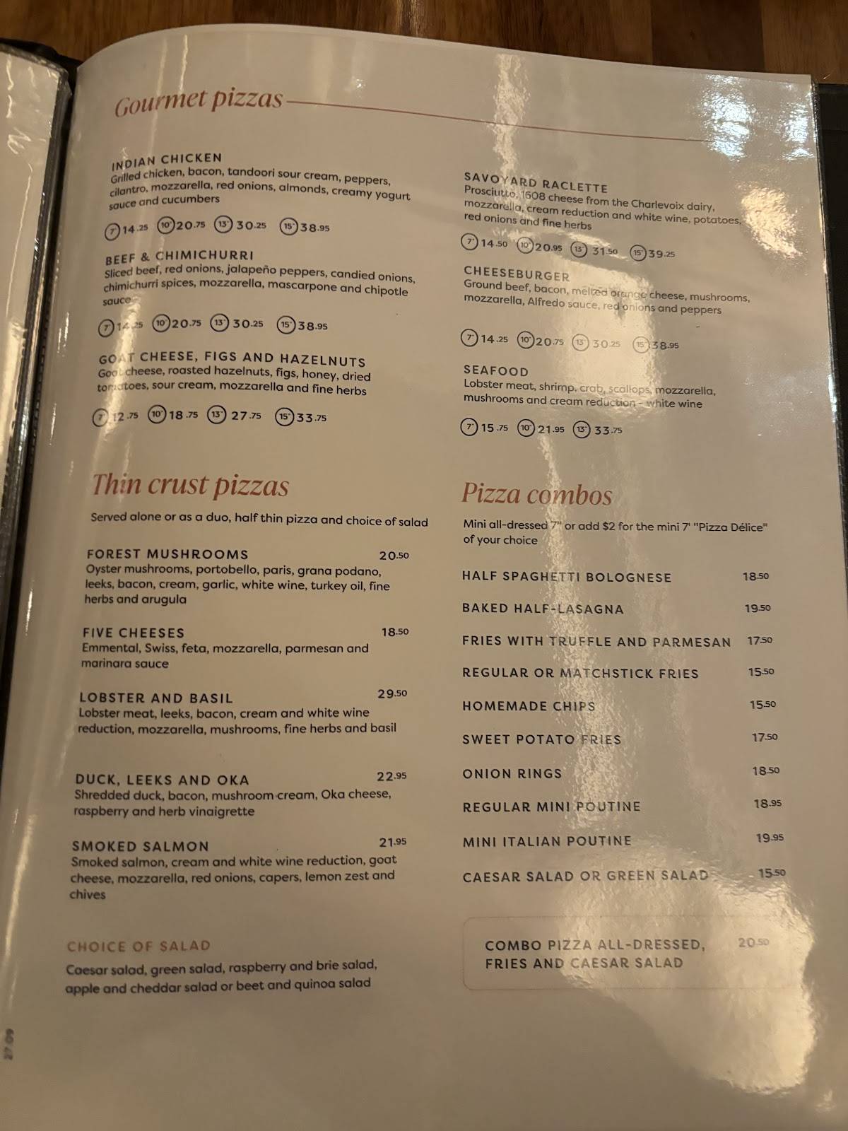 Menu au Délice Resto Lounge pub et bar, Levis, 146