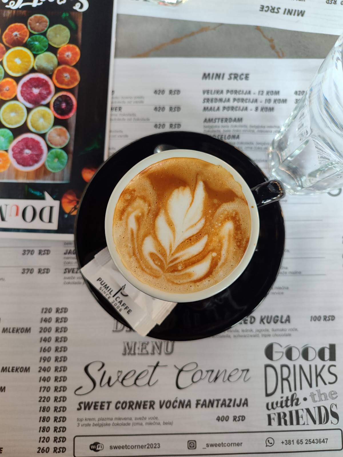 Menu at Sweet Corner desserts, Priboj