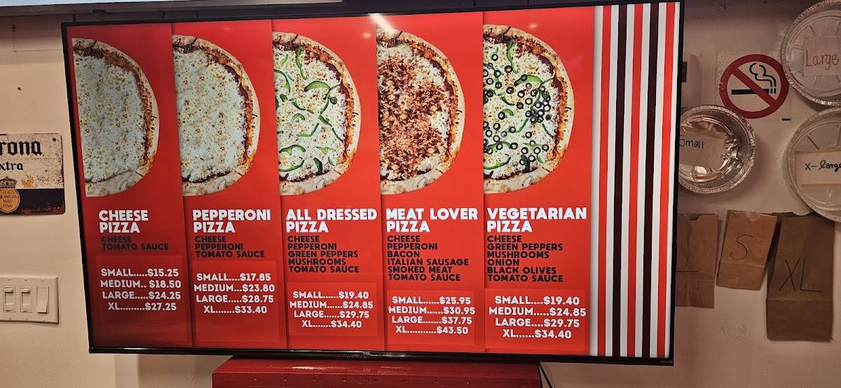 Menu at Diabo's Restaurant, Kahnawake