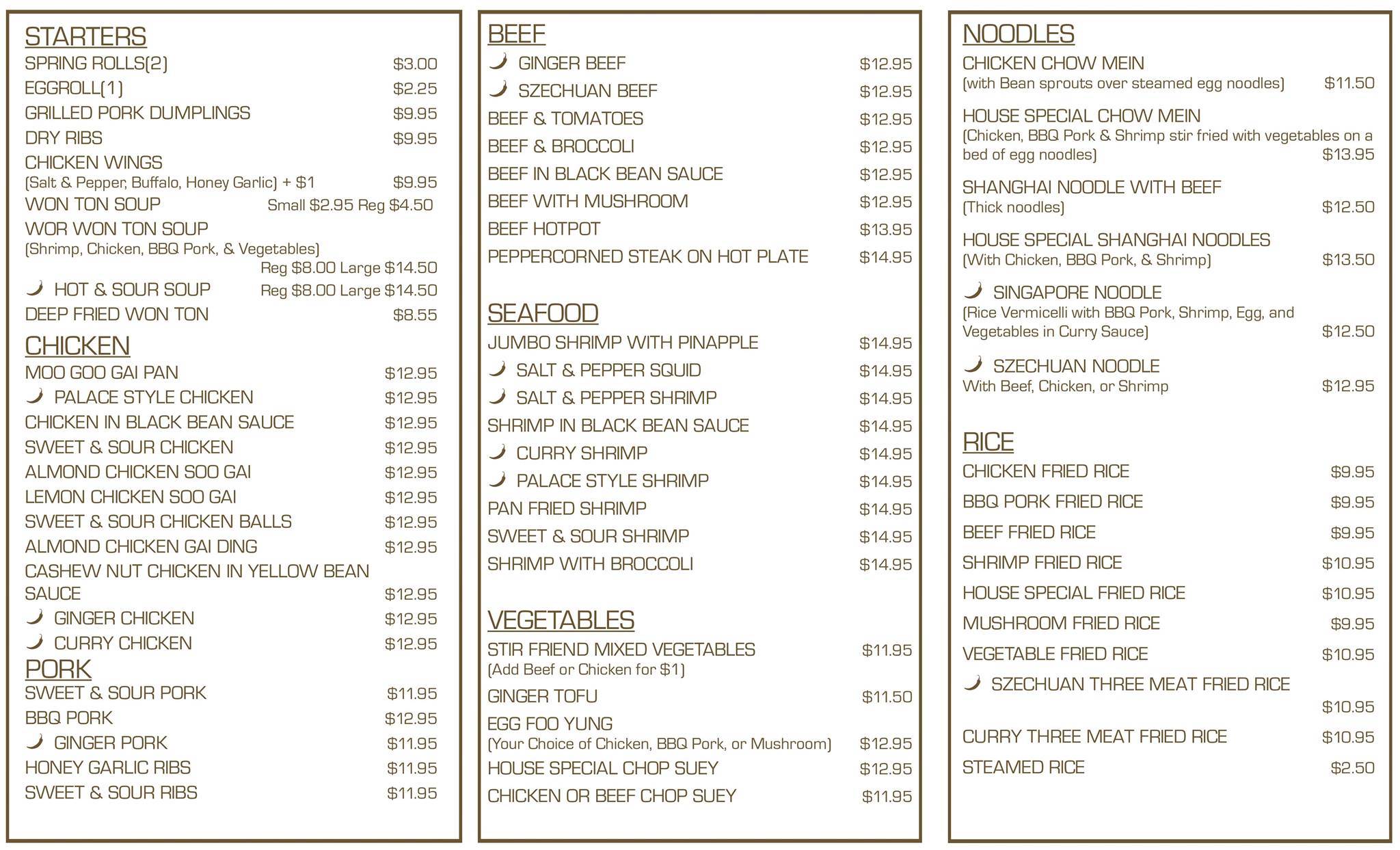 Menu at Diamond Valley Restaurant Ltd, Black Diamond
