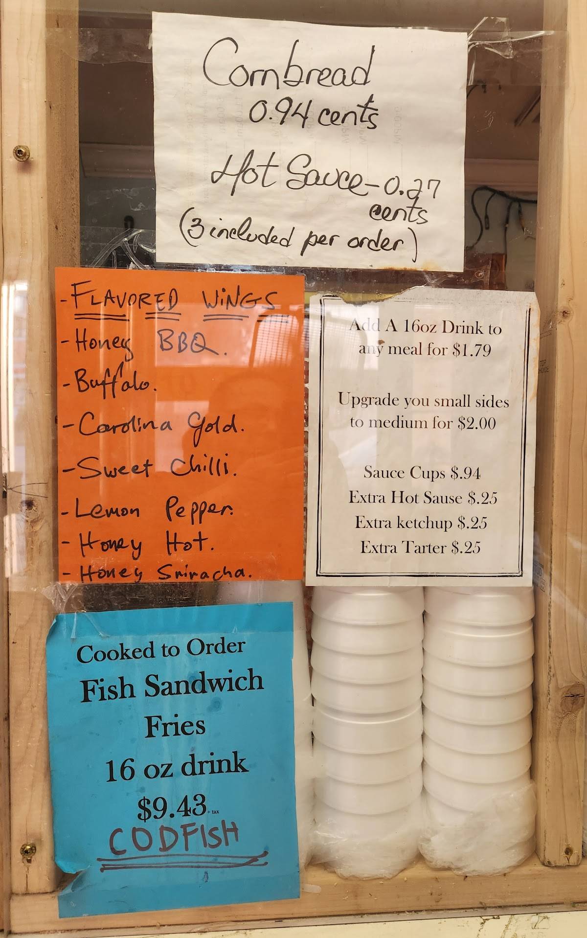 Carta del restaurante Dixie Chicken LLC, Louisville, Dixie Hwy