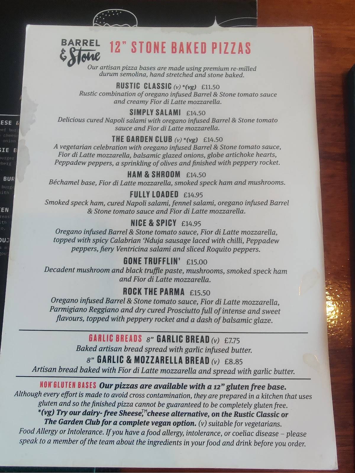 Menu at Dog & Bull pub & bar, Croydon