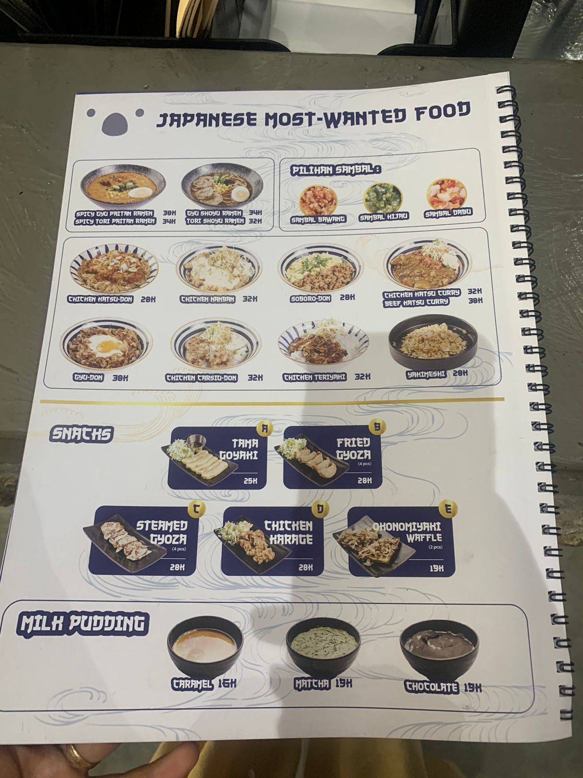 Carta del restaurante Doki Doki Coffee and Japanese Food, Semarang