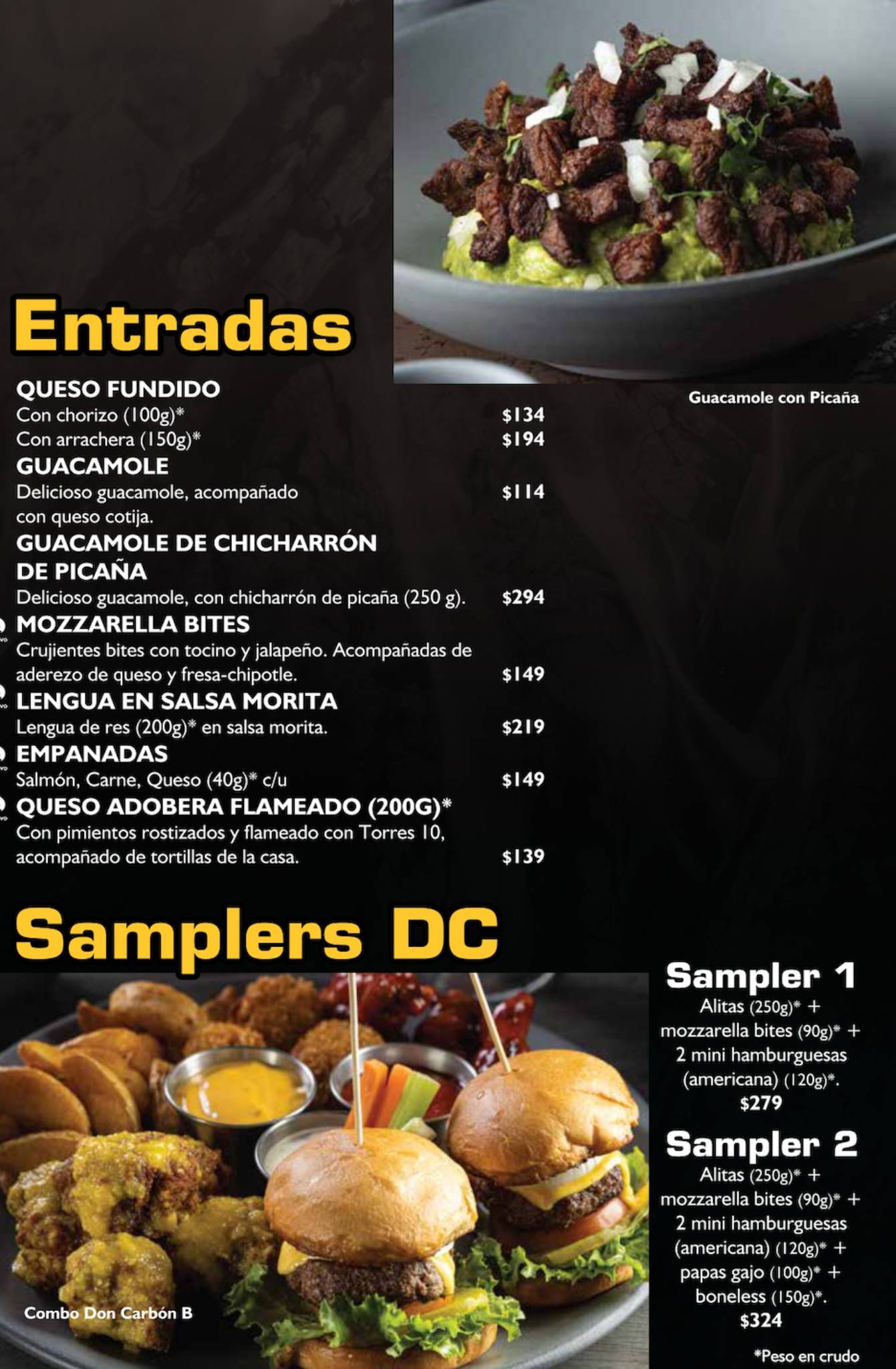 Carta del restaurante Don Carbon Monterrey (Paseo La Fe), San Nicolás ...