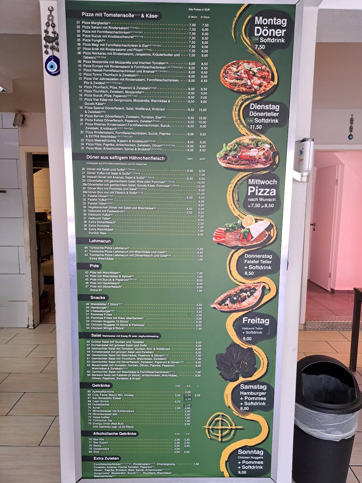 Speisekarte von Döner Point pizza, Mannheim, Rheingoldstraße 17