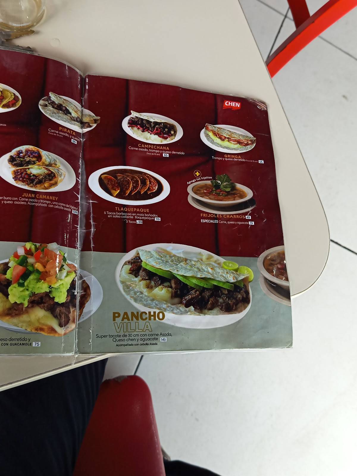Carta del restaurante Dos Chiles Taquería, Monterrey