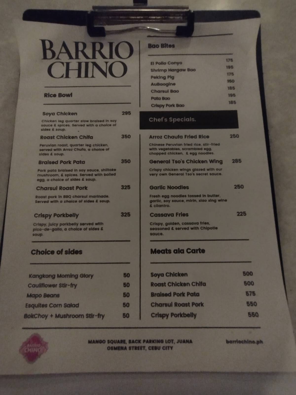 Menu at Draft Punk Craft Cafe, Cebu City