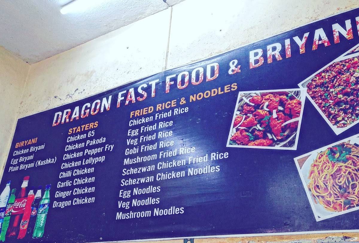 Menu at Dragon Fast Food, Chennai, 5