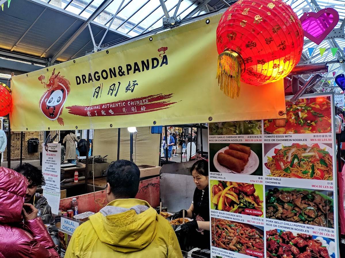 Menu at Dragon & Panda Food Kiosk restaurant, London