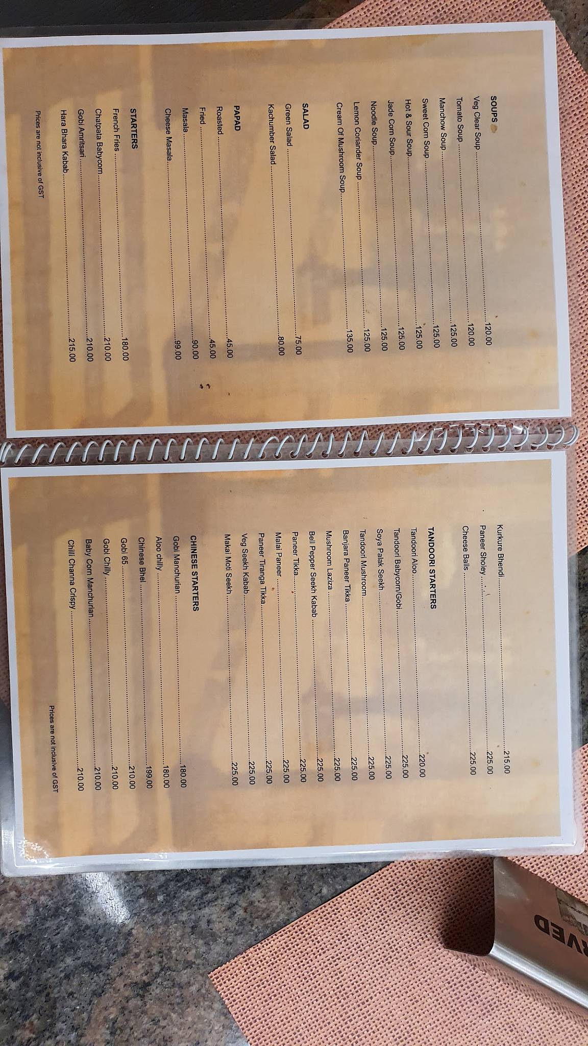Menu at Dwarkamai Pure Veg Restaurant, Bengaluru