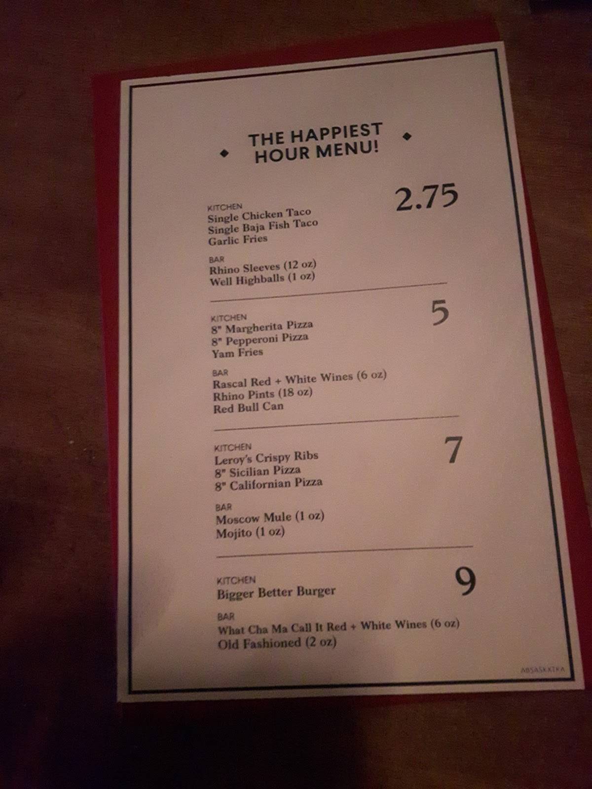 Menu at Earls Kitchen + Bar, Edmonton, 170 St NW #9961