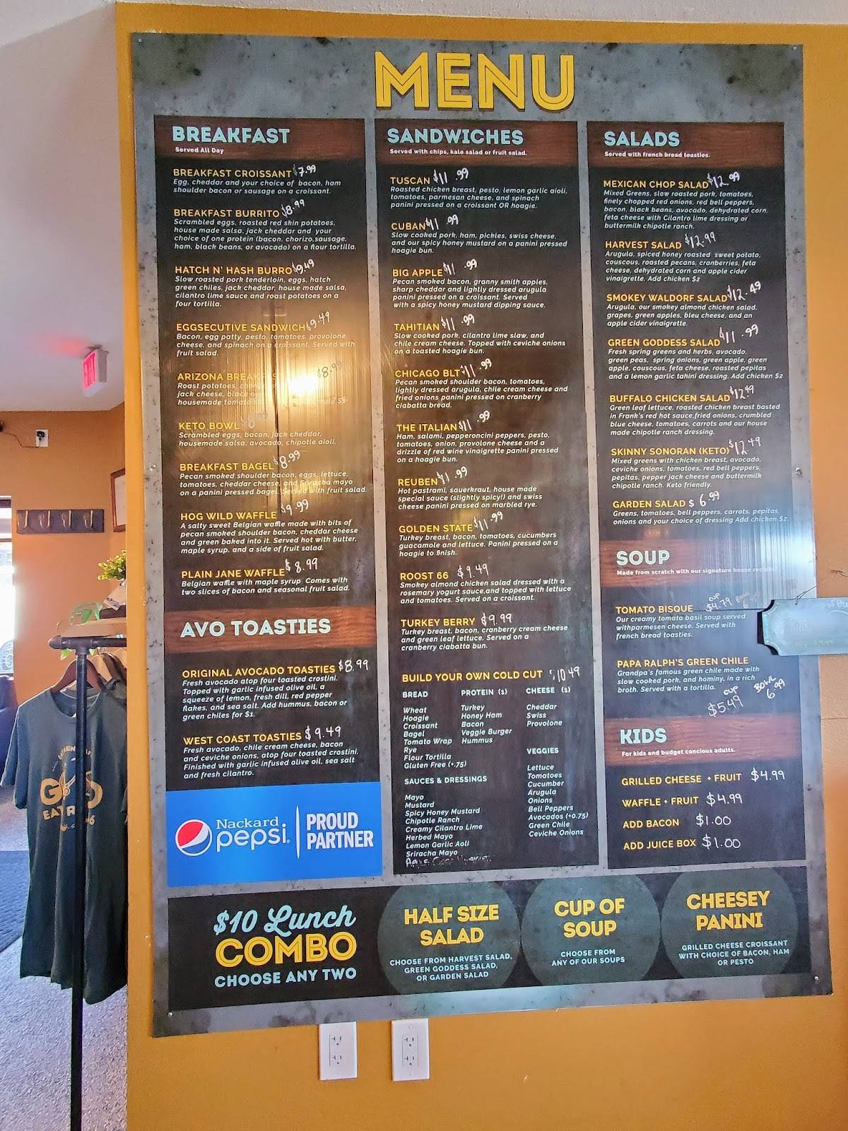 Menu at Eat n' Run Route 66 Cafe, Flagstaff, Historic Rte 66