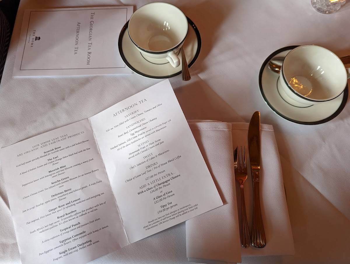 Menu at The Dome pub & bar, Edinburgh, 14 George St