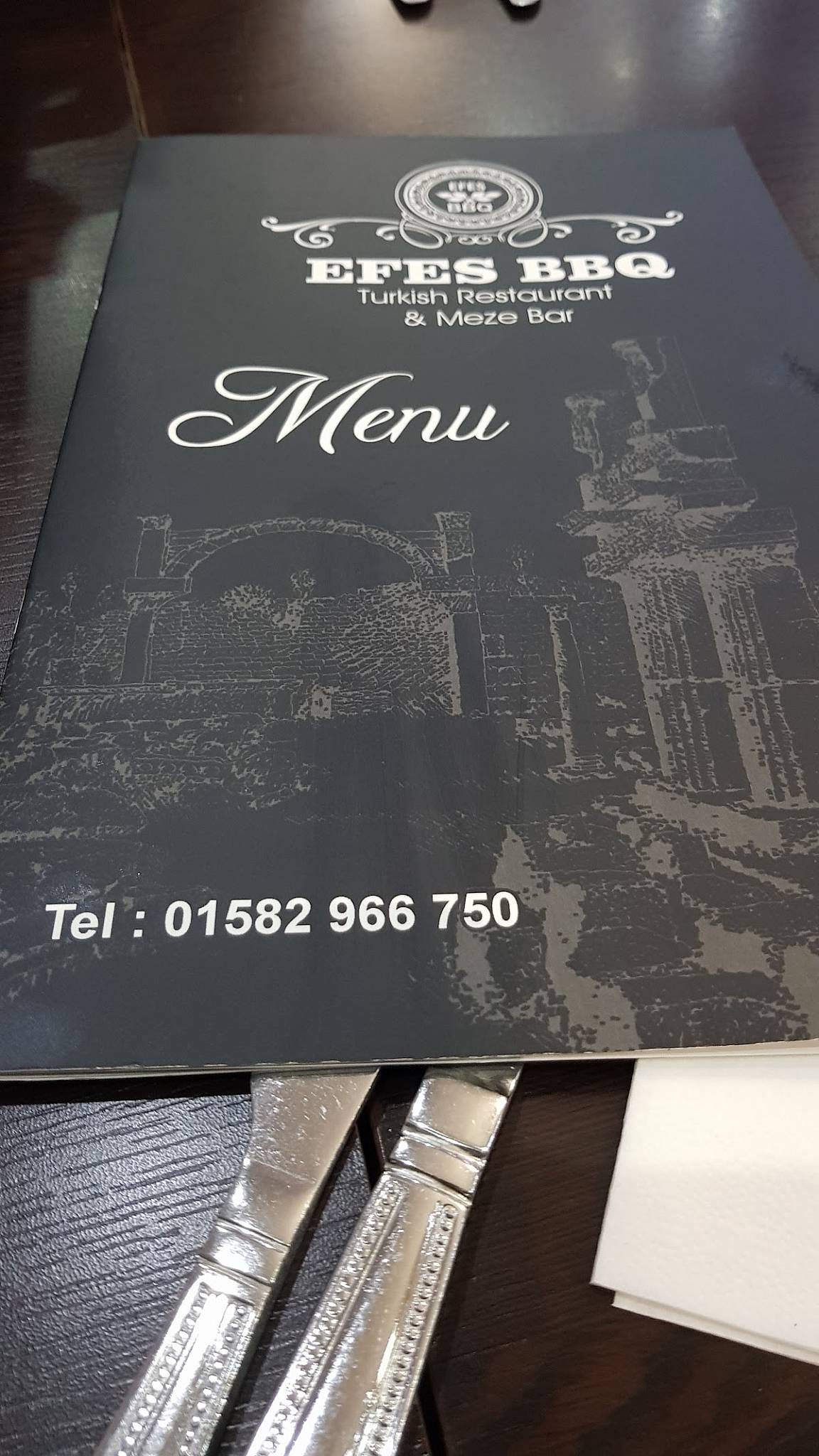 Menu at Efes BBQ, Dunstable