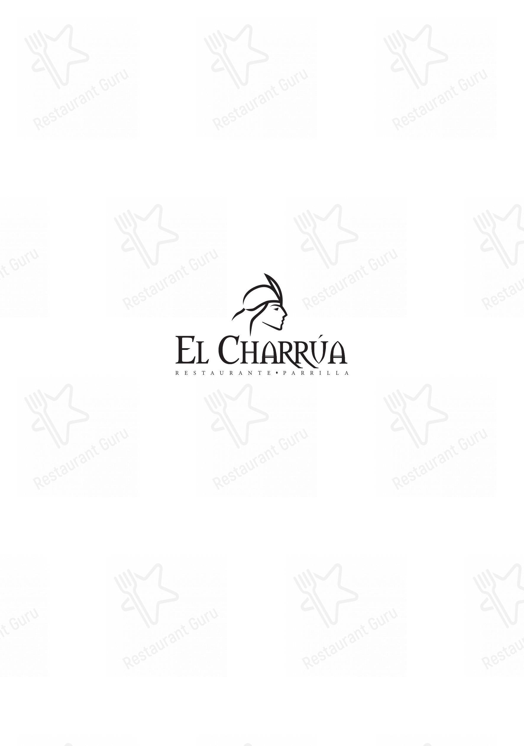 Carta del restaurante El Charrúa, La Molina