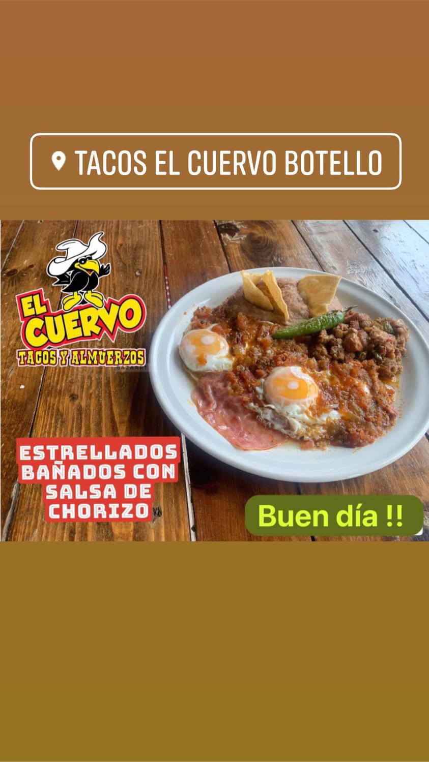 Carta del restaurante El Cuervo Tacos y Almuerzos, Santiago