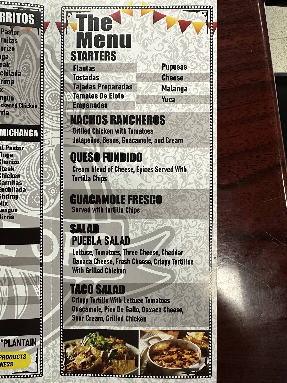 Menu at El Gallo De Oro restaurant, Waterbury