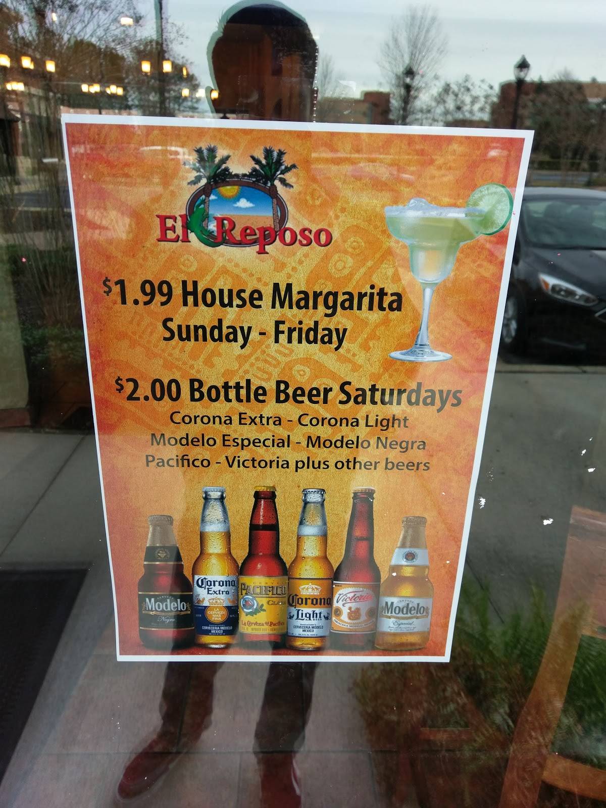 Menu at El Reposo restaurant, Fayetteville, GA-54