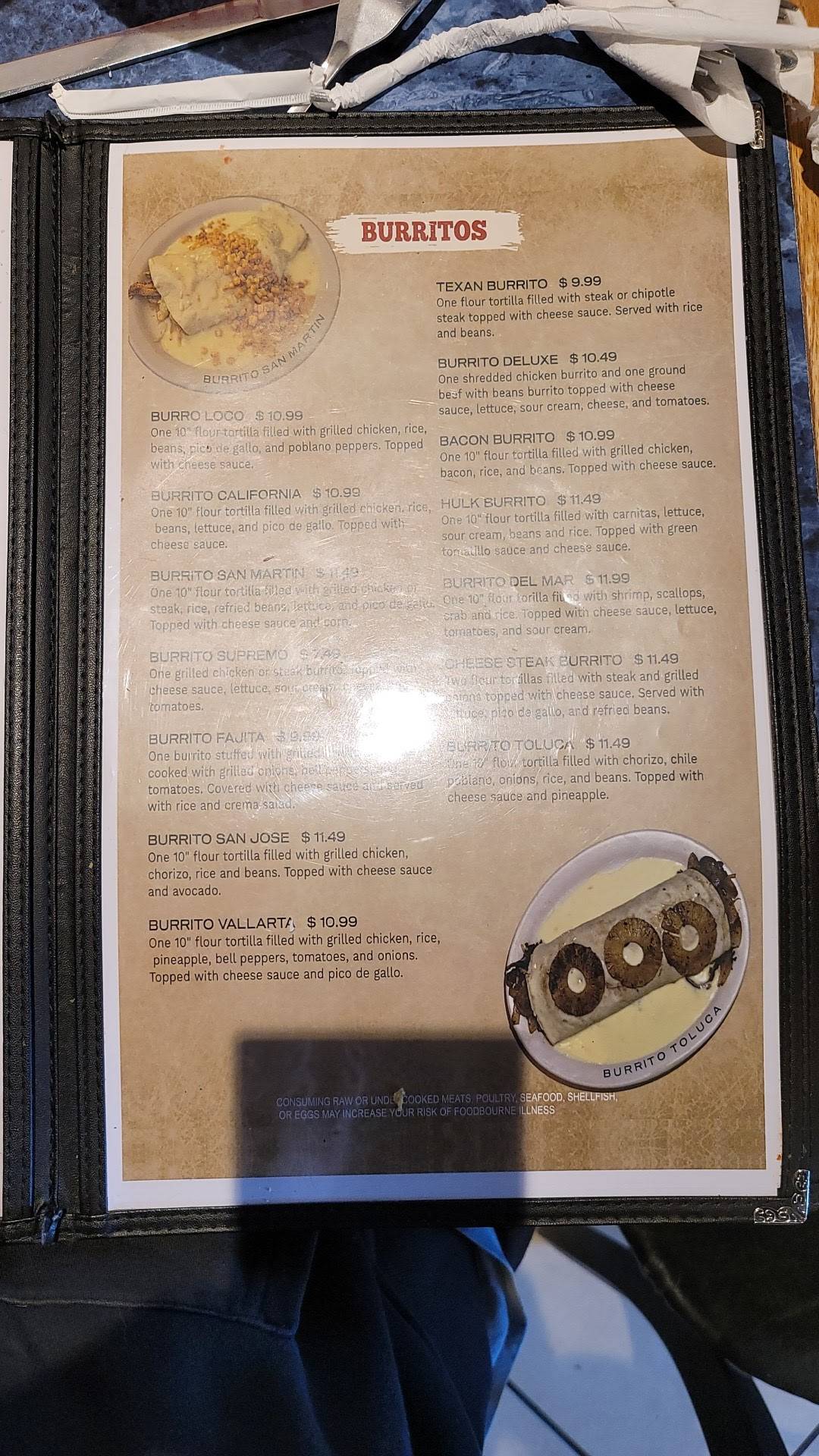 Menu at El Rey Mexican Restaurant, Lincolnton