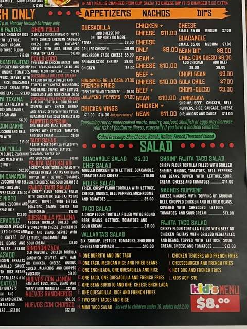 Menu at El Rodeo restaurant, Rocky Mount, 35 Meadowview Ave