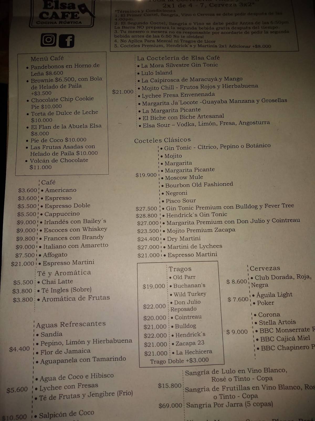 Carta de Elsa Café, Cali, Cra. 3 #08