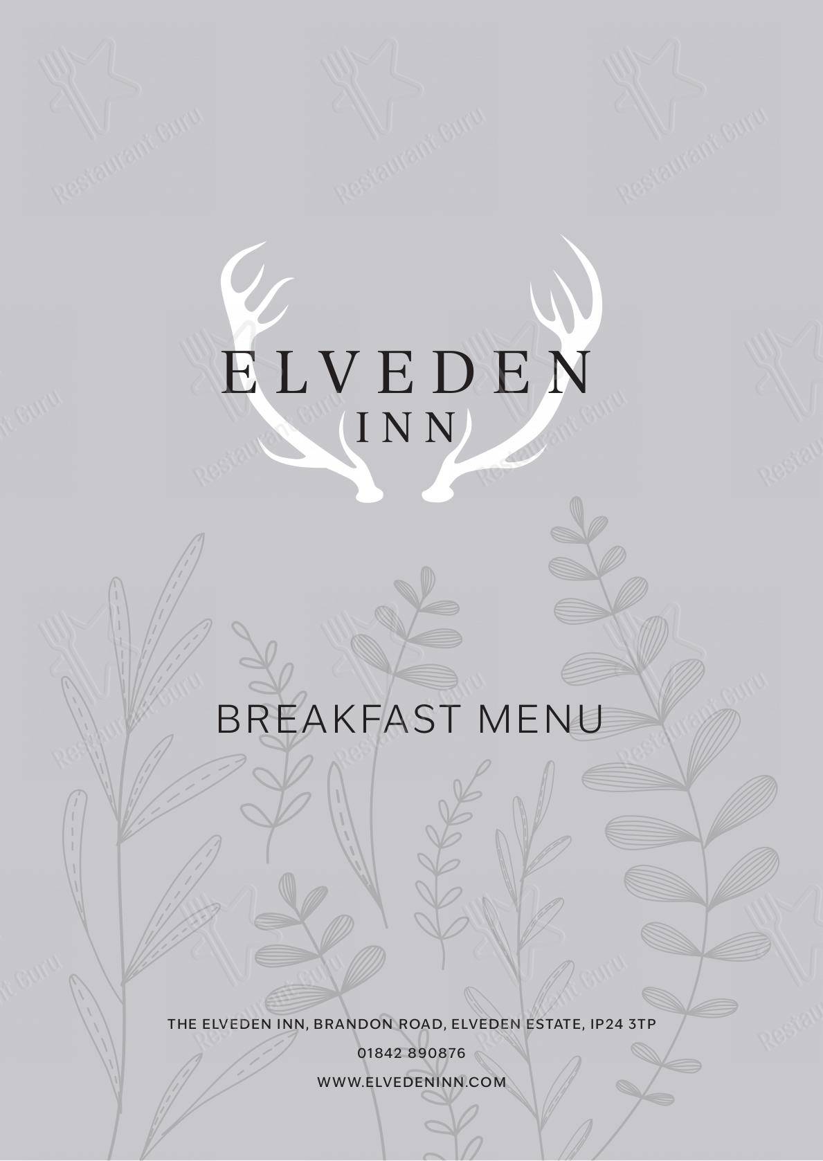 Menu at Elveden Inn pub & bar, Thetford, Brandon Rd