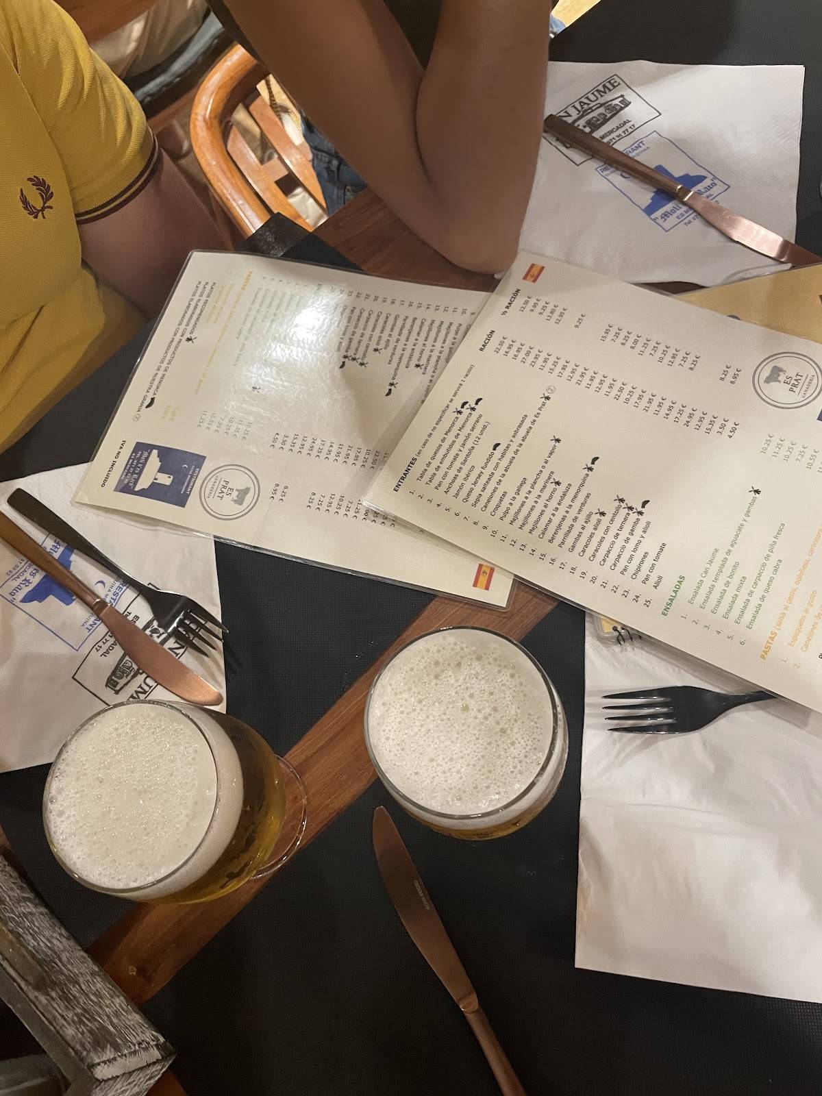 Carta de Restaurante Mesón Can Jaume, Es Mercadal