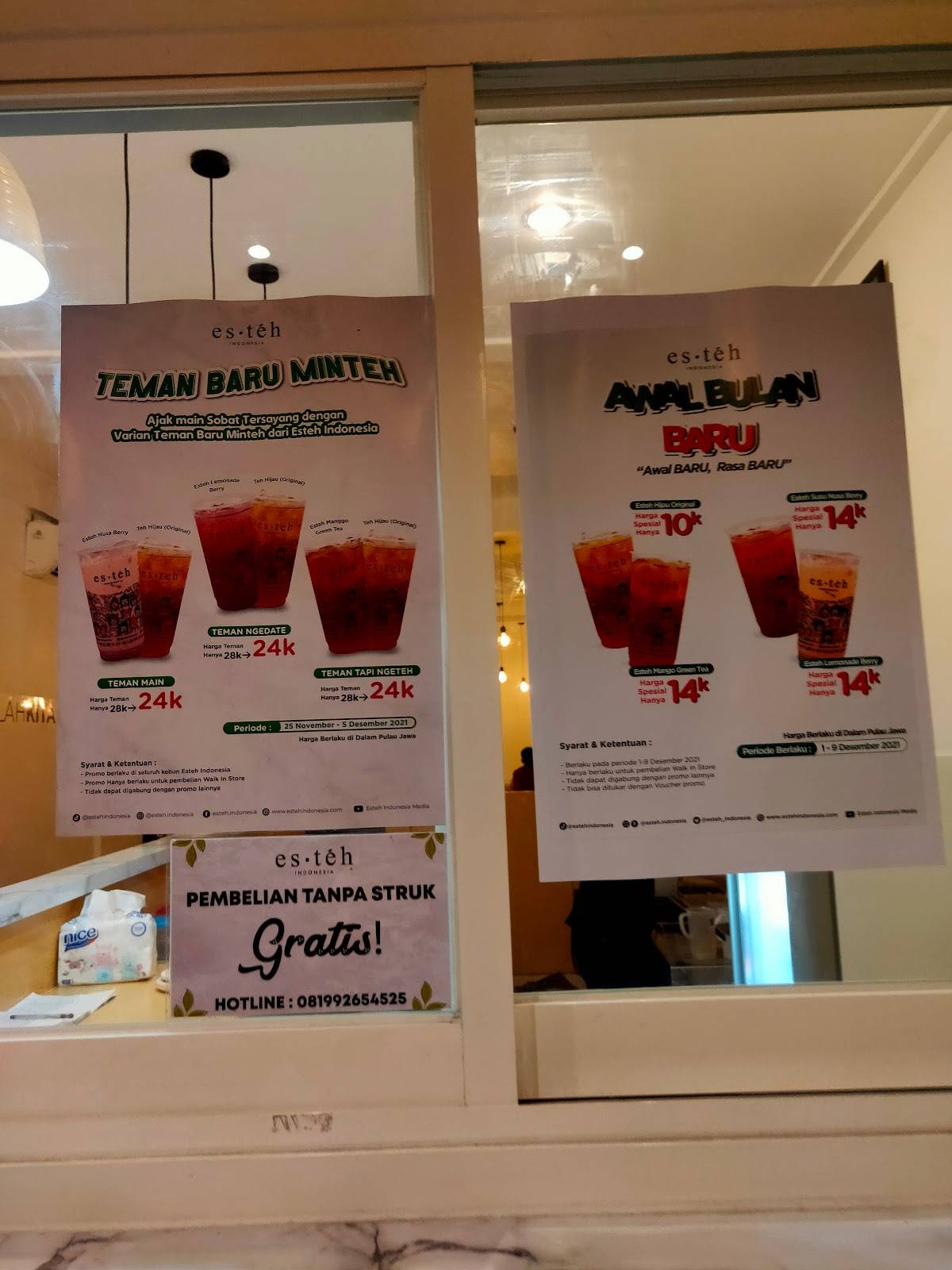Menu at Es Teh Indonesia Dukuh Kupang, Surabaya