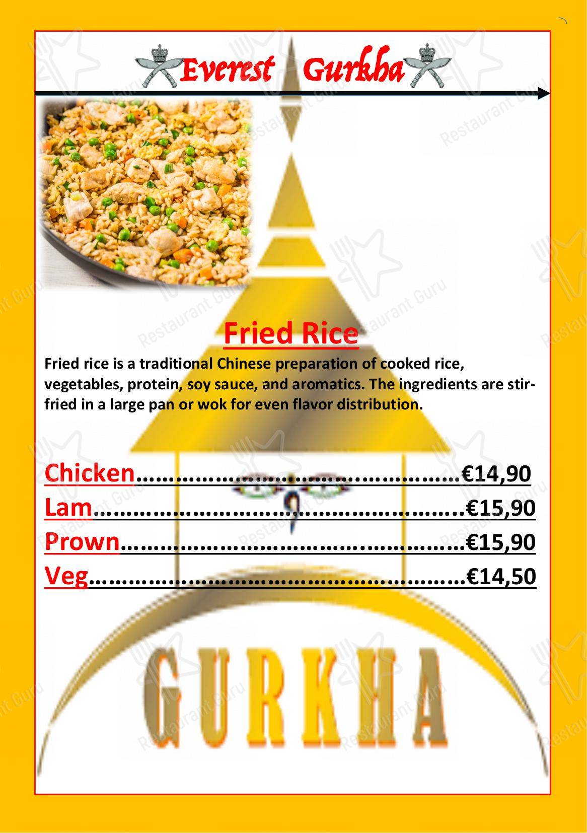 Carta de Everest gurkha, Gante