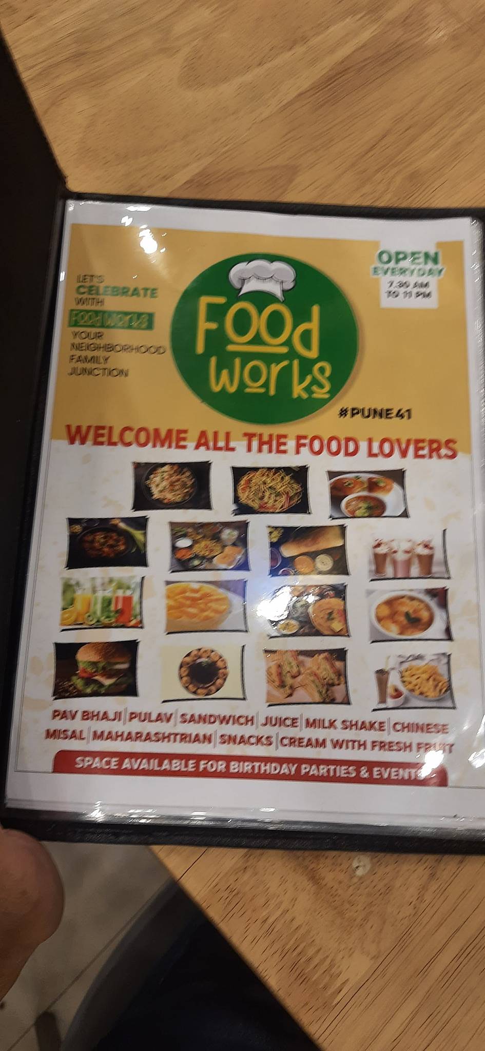 Menu at FOOD WORKS, Pune