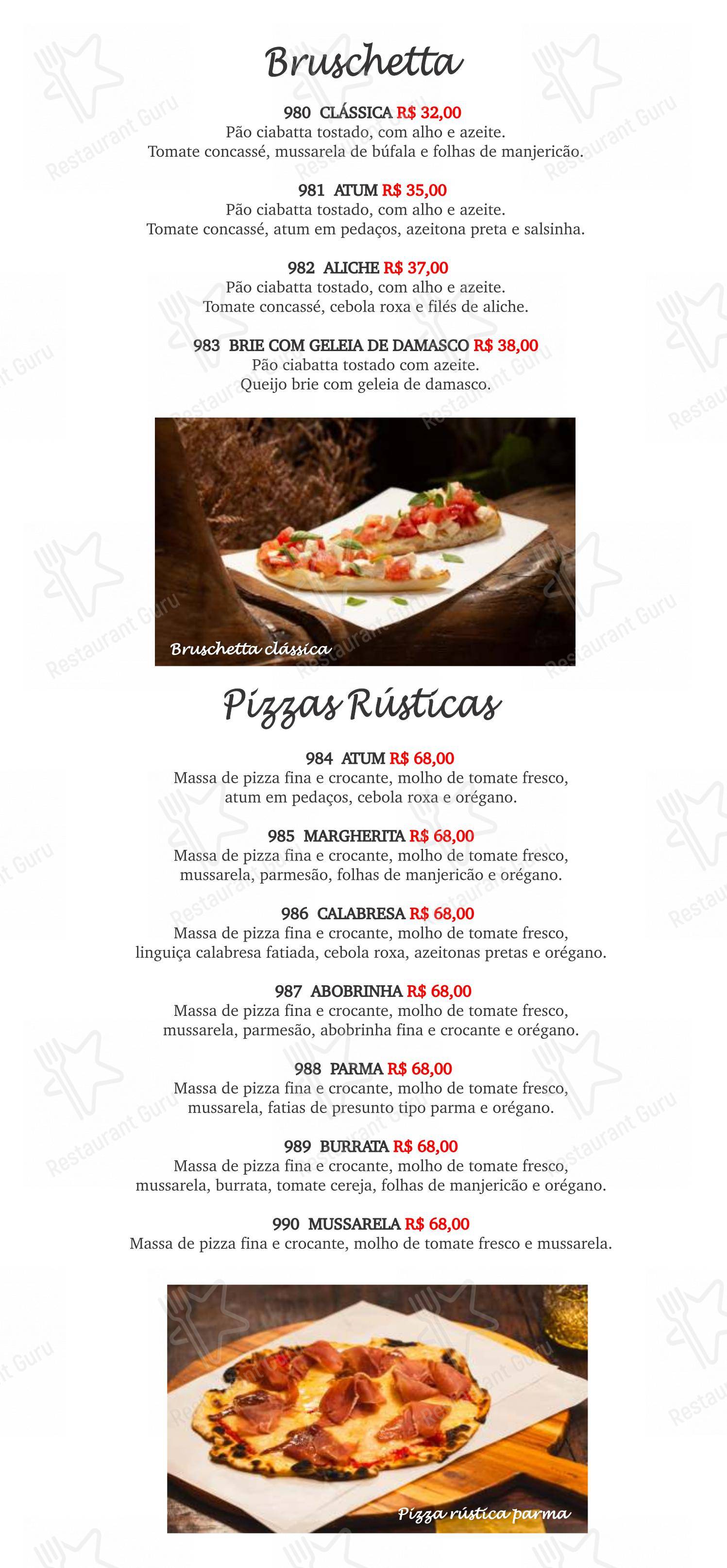 Menu em Famiglia Mancini Trattoria restaurante, São Paulo, Rua Avanhandava