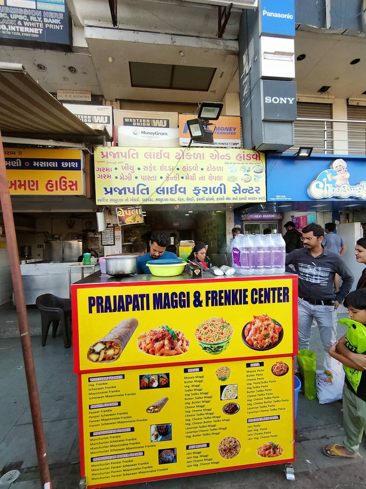 Menu at Faradi Food Stall, Ahmedabad