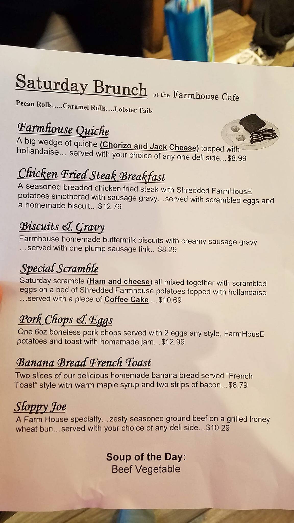 Menu at FarmHouse Cafe & Bakery, Omaha