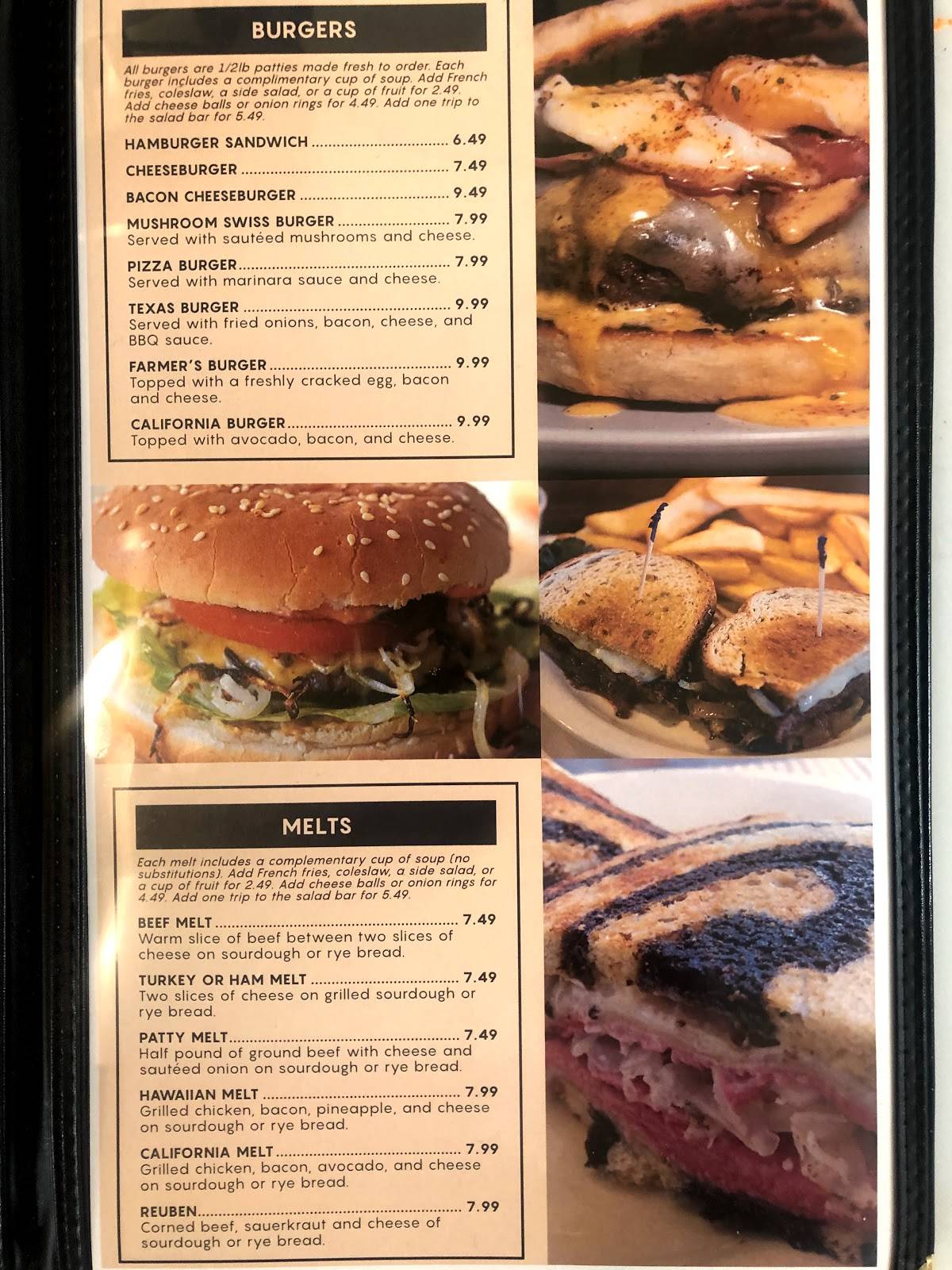 Menu at Farmers Café cafe, Farmer City