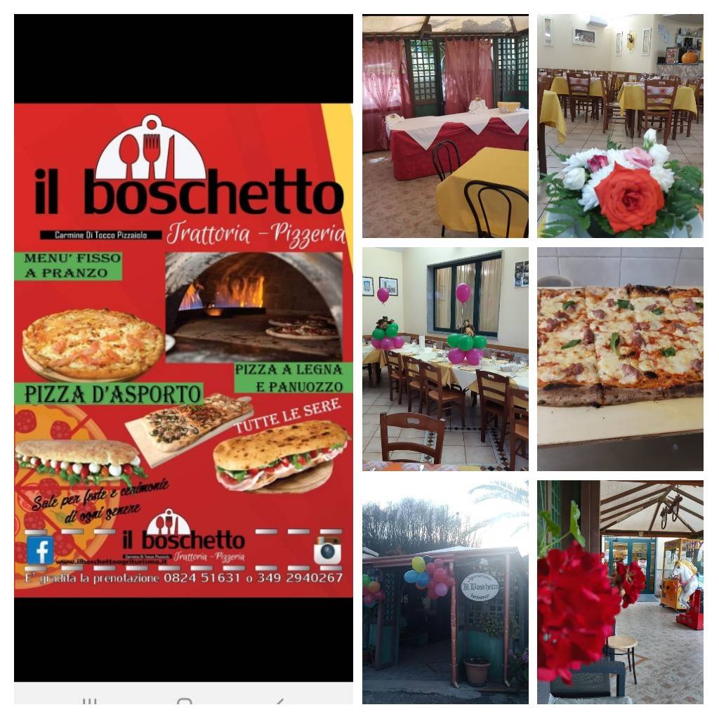 Menu da Trattoria tipica e pizzeria Il Boschetto, Benevento