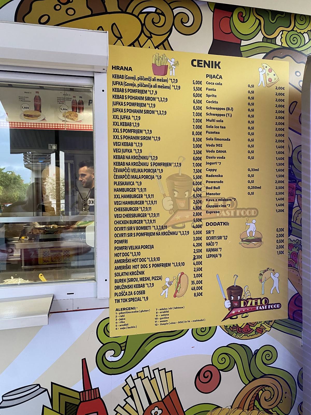 Carta de Fast Food Dželo, Radomlje