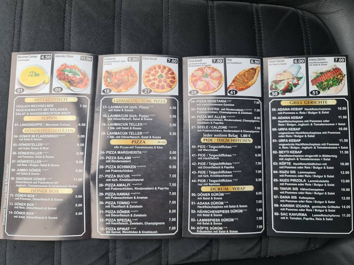 Speisekarte von Sofra Kebabhaus fast Food, Obertshausen
