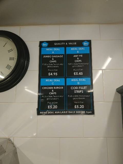 Menu at Fiveways Fish & Chips fast food, Stockport