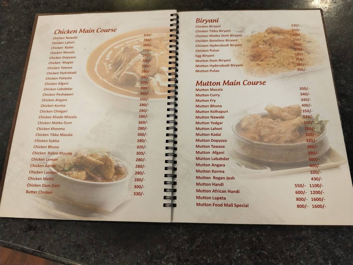 Menu at Food Mall, Uchede