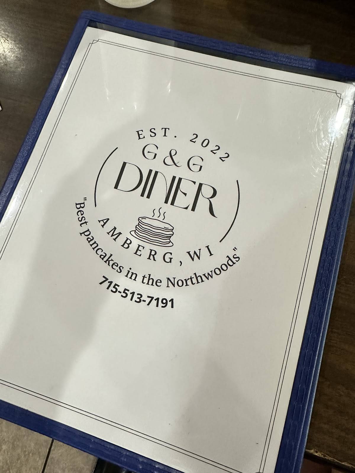 Menu at G & G Diner restaurant, Amberg