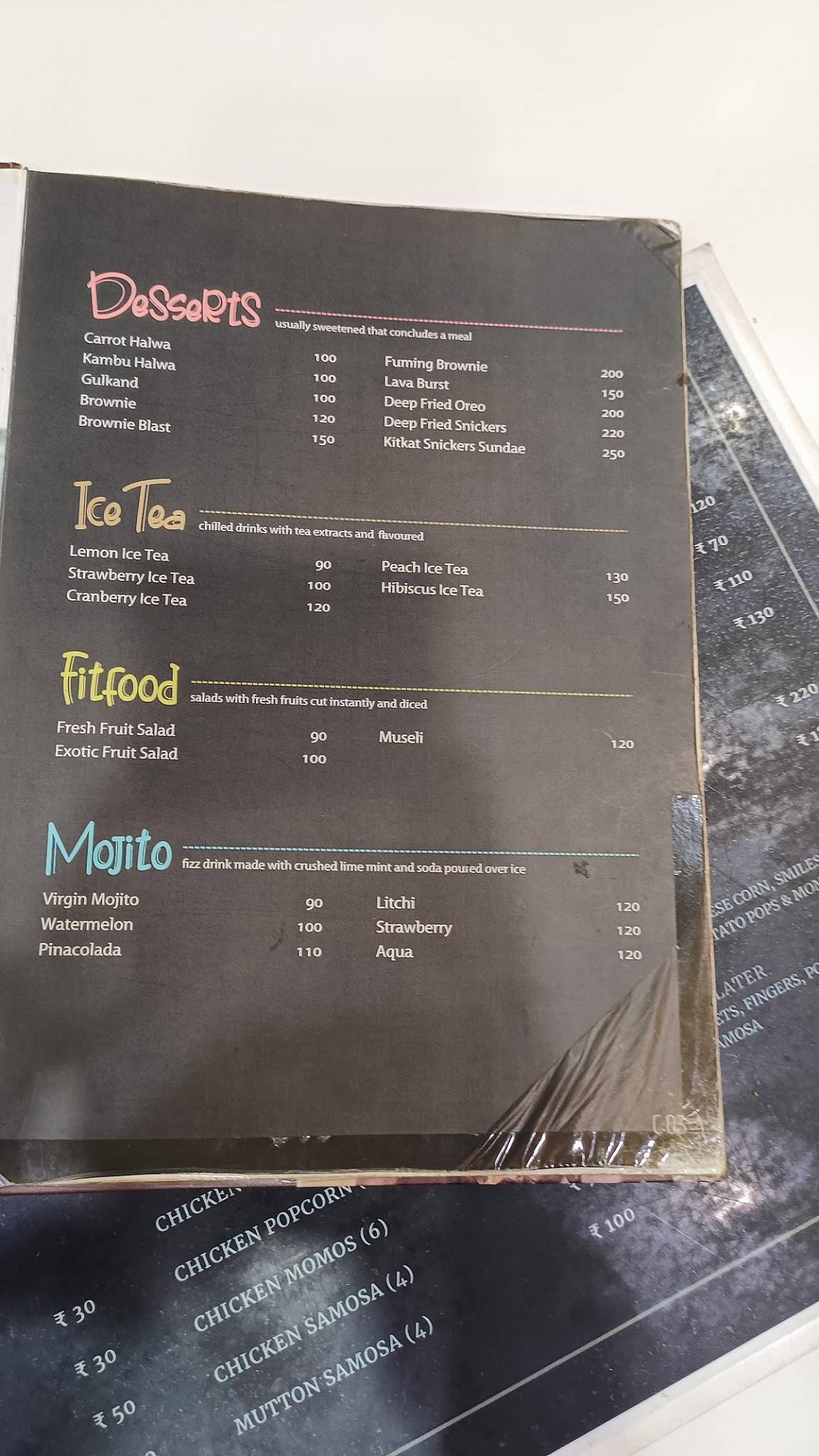 Menu at GST Food Street, Chennai, GST FOOD STREET