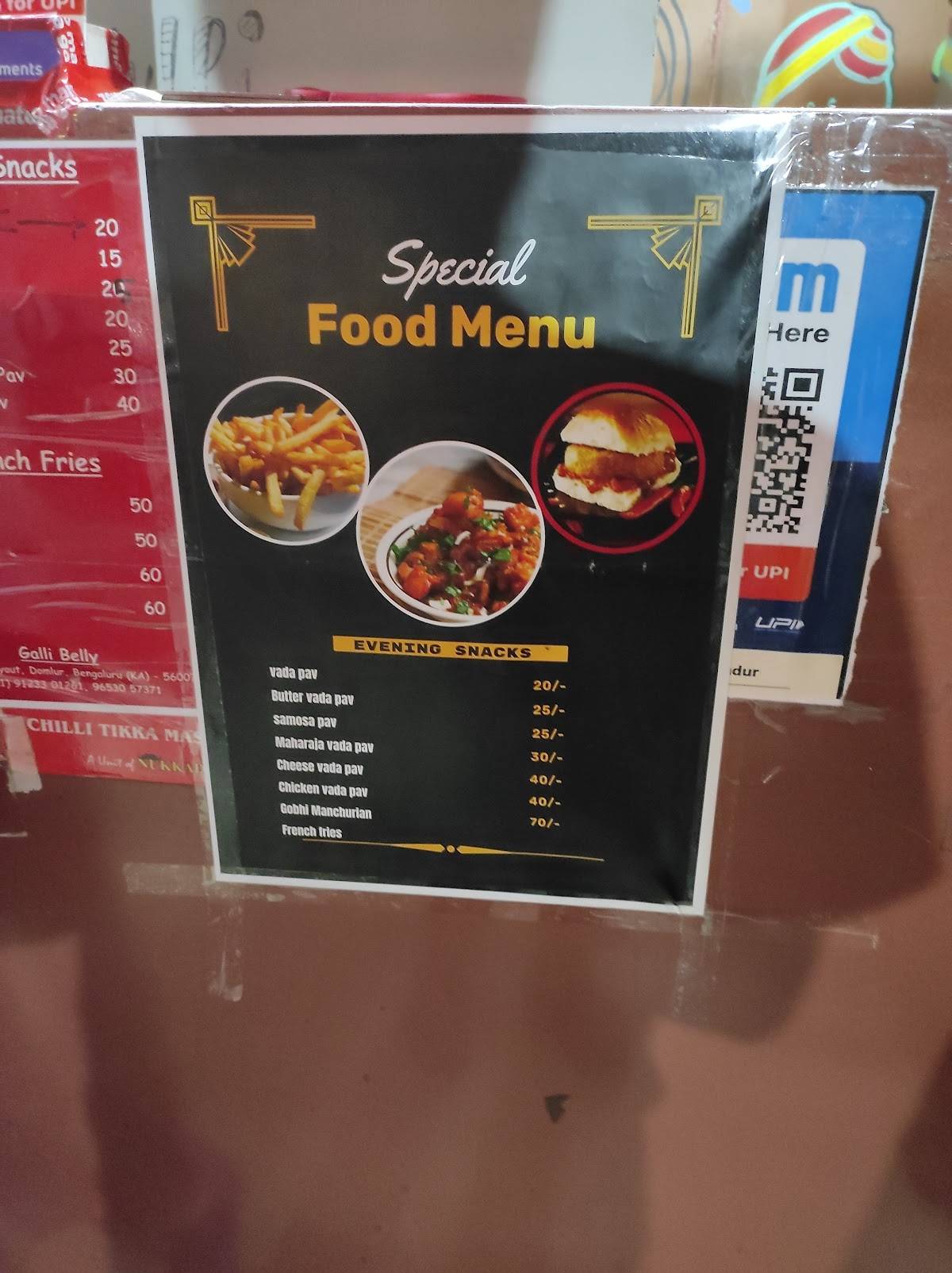 Menu at Galli Belly, Bengaluru, #236