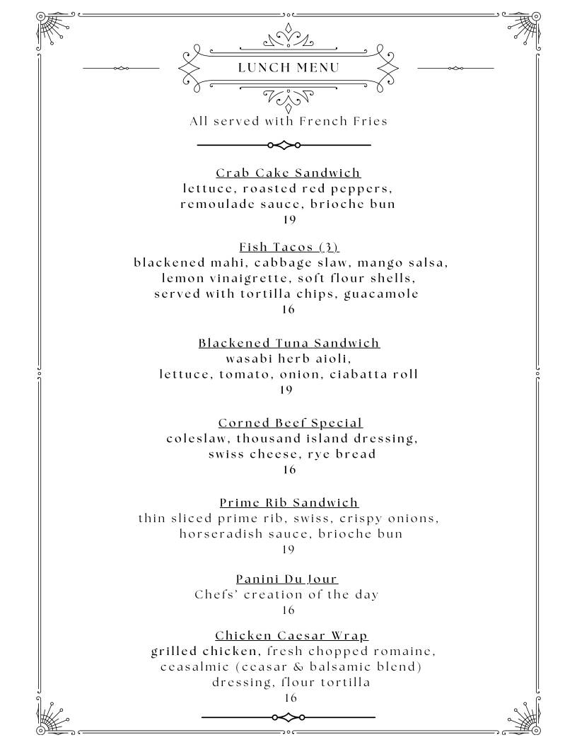 Menu at The Smithville Inn pub & bar, Galloway