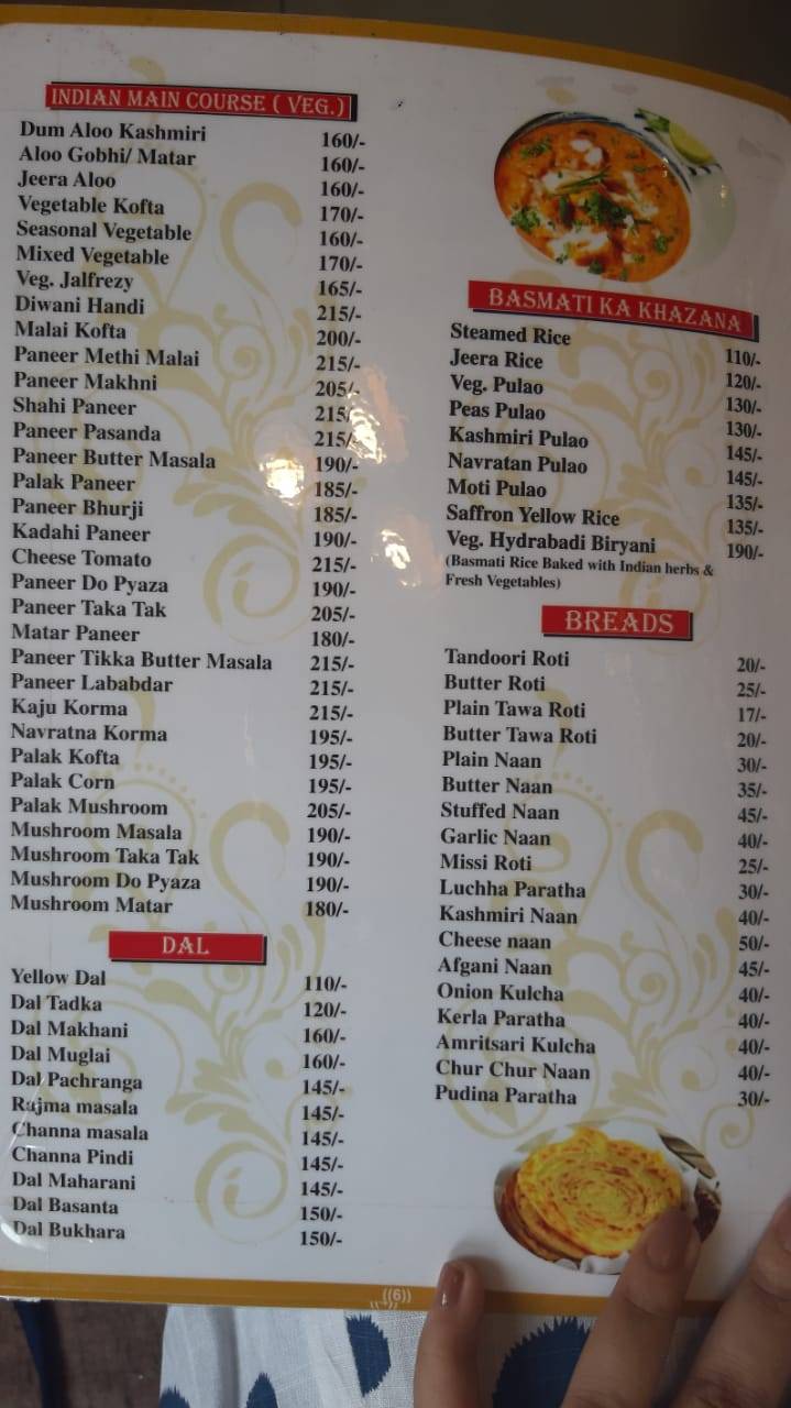 Menu at Ganga Ram - Family Restaurant (Pure Veg), Begusarai