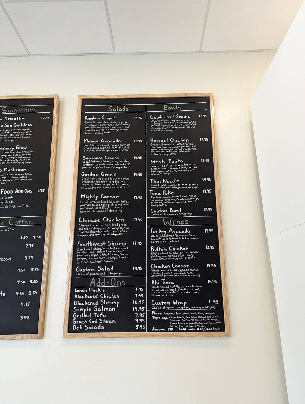 Menu at Garden Butcher cafe, Boca Raton